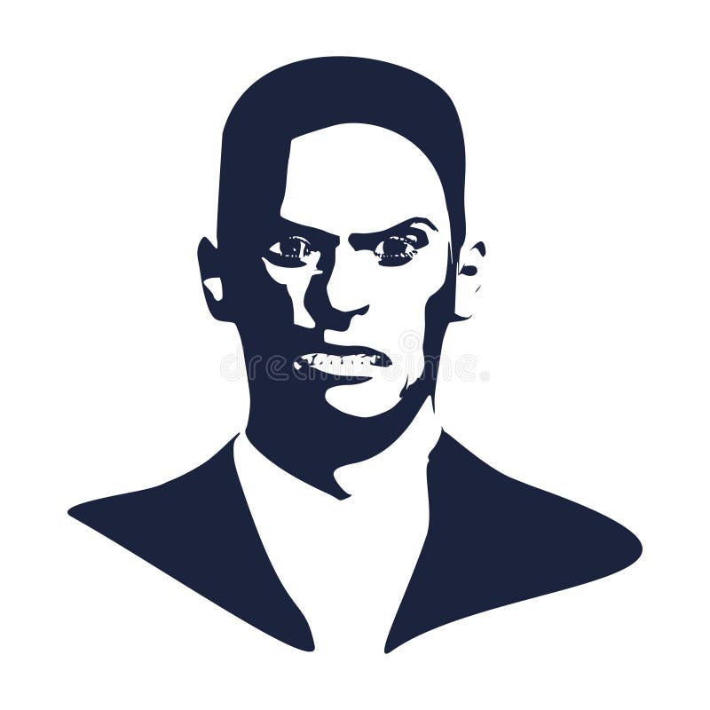 Man avatar front view. stock vector. Illustration of head - 140940035