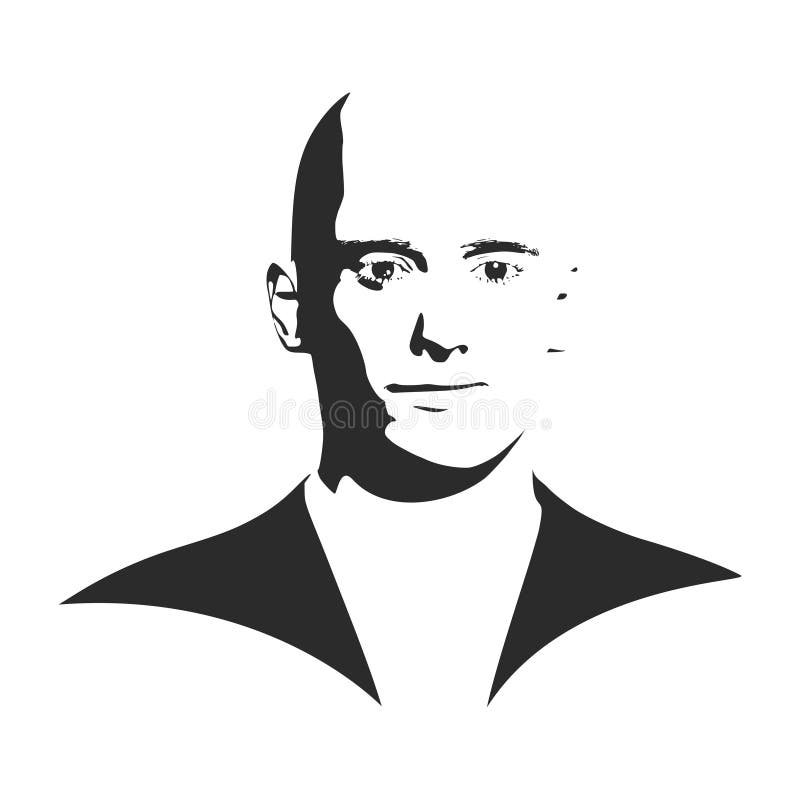 Man avatar front view. stock vector. Illustration of human - 140894241