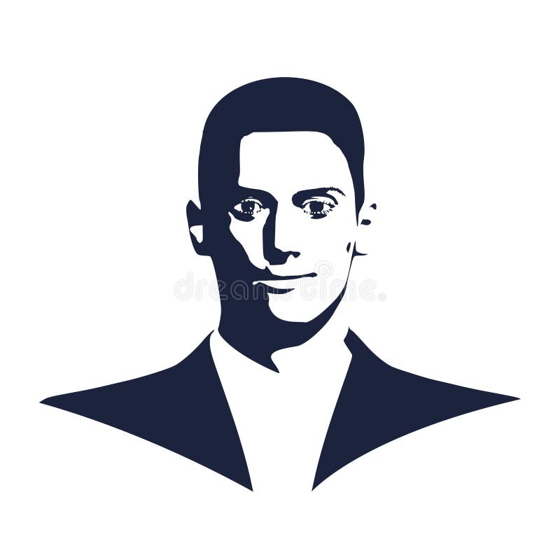 Man avatar front view. stock vector. Illustration of human - 140894241