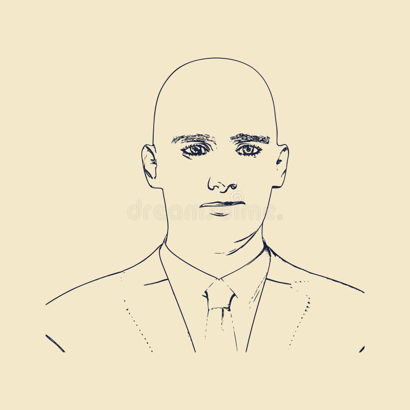 Man avatar front view. stock image. Image of person - 152477683