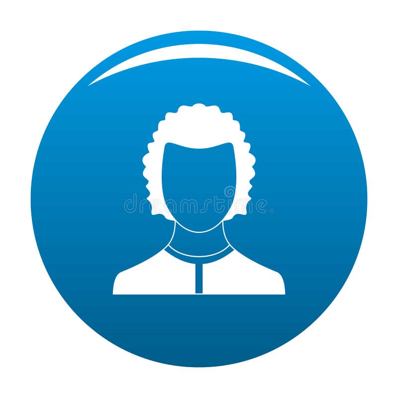 Man Avatar Icon Blue Vector Stock Vector - Illustration of blue ...