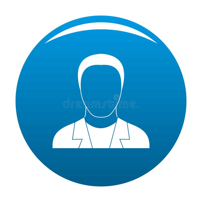 Man Avatar Icon Blue Vector Stock Vector - Illustration of graphic ...