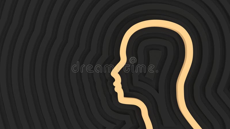 Man Avatar Profile View. Concept of Teamwork or Split Personality. 3D ...