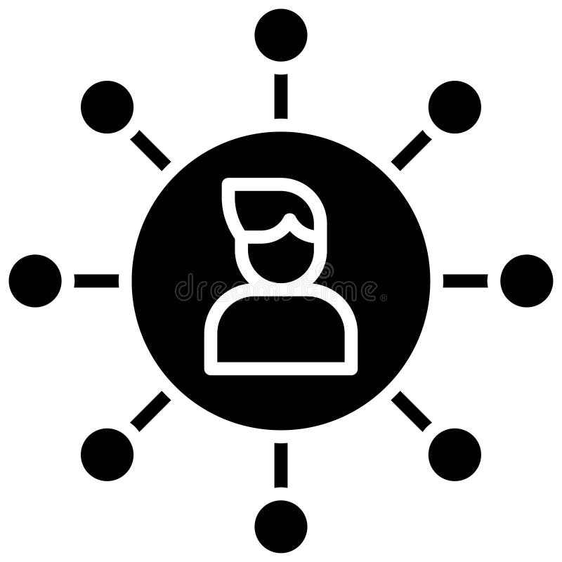 Man Avatar with Social Network Vector Icon Stock Vector - Illustration ...