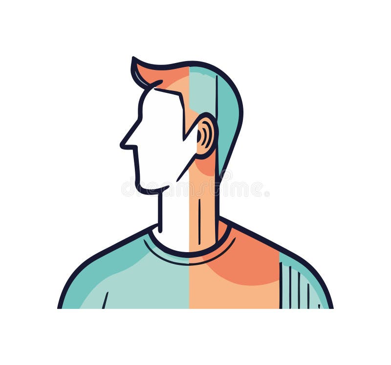 Man Avatar Symbolizes Success and Happiness Stock Vector - Illustration ...