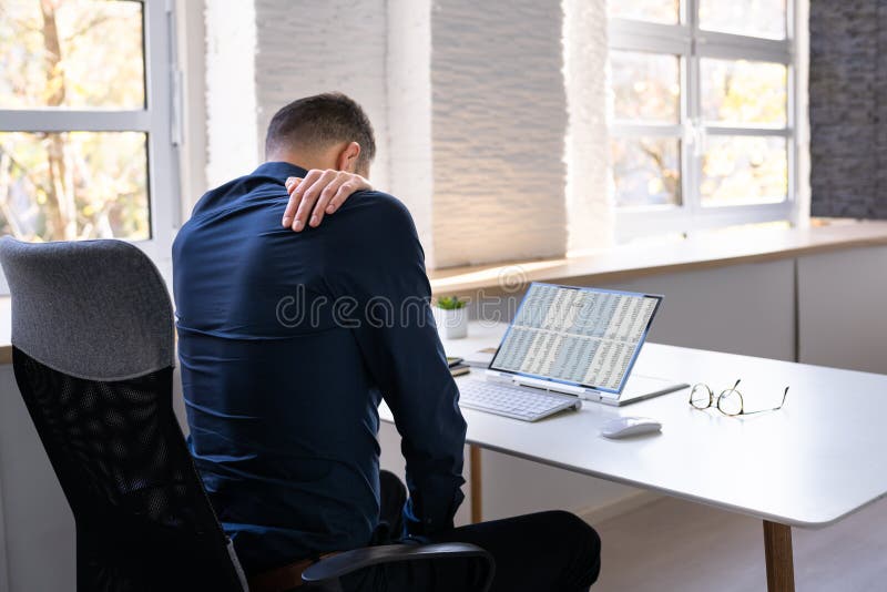 Man with Back Pain stock image. Image of young, side - 262367513