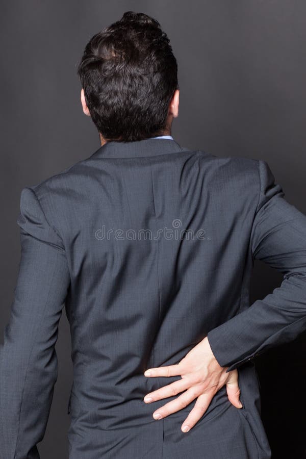Man with back pain stock photo. Image of business, pain - 44588830