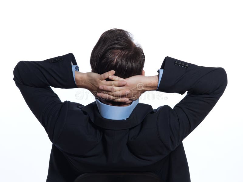 Man Portrait Backside Sad Despair Lonely Stock Image - Image of back ...