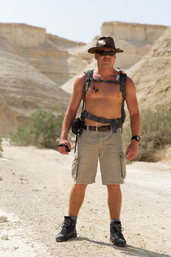 Man with backpack. stock image. Image of travel, strength - 14303577