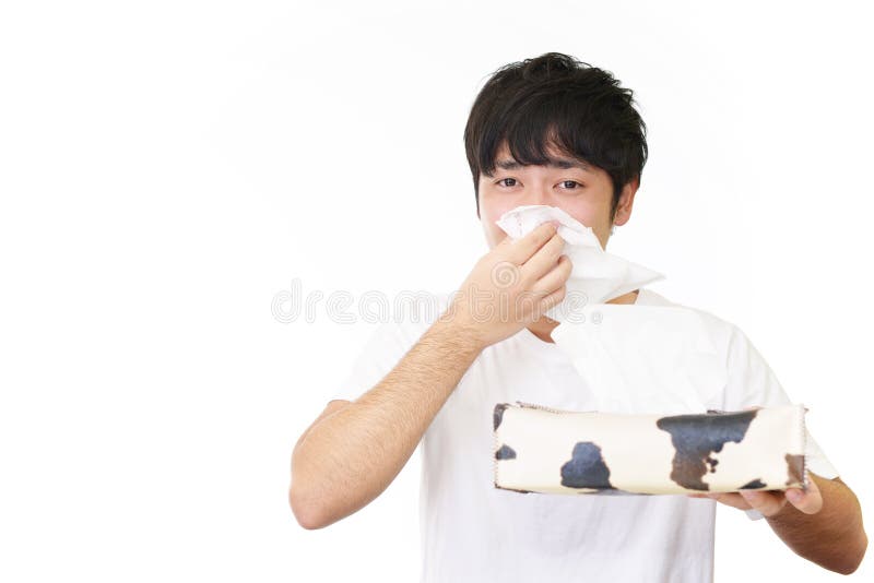 Man with a bad cold stock photo. Image of dismissal - 126919550