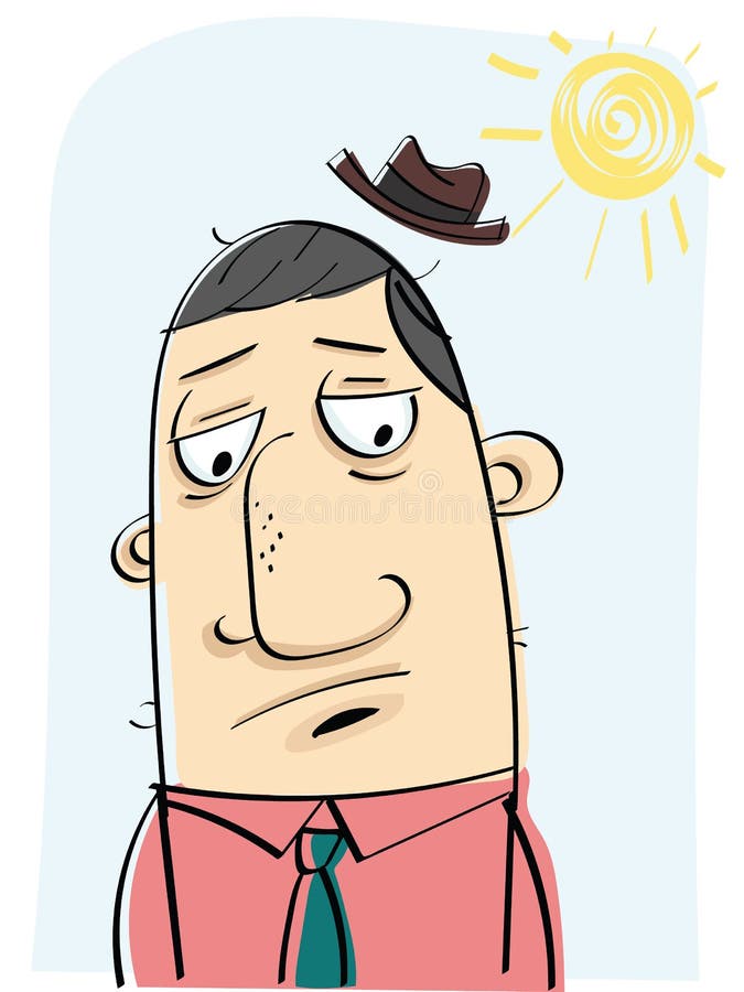 Man with bad morning stock vector. Illustration of boring - 97325097