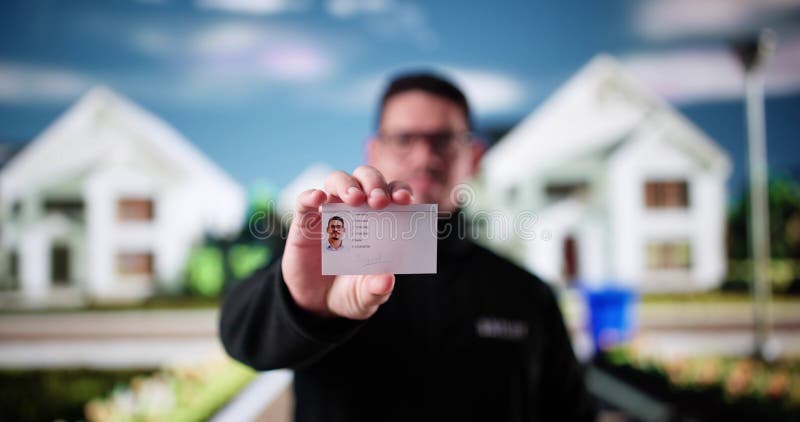 Man Bailiff Holding Id Badge Standing Stock Photos - Free & Royalty ...