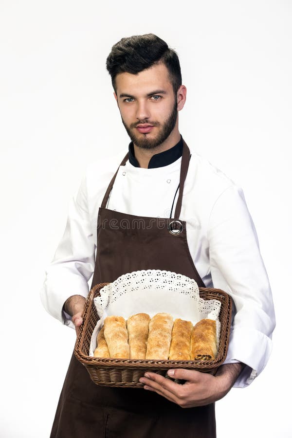 Man and bakery stock photo. Image of culinary, happy - 79103638