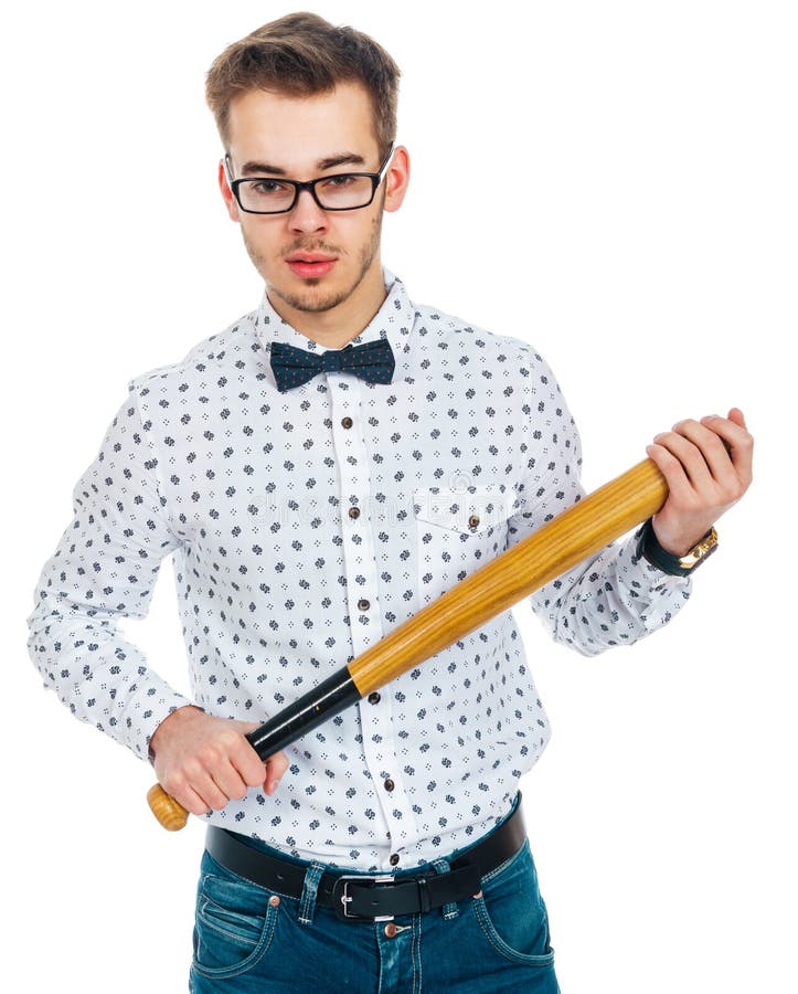 Man with baseball bat stock photo. Image of healthy, person - 40352074