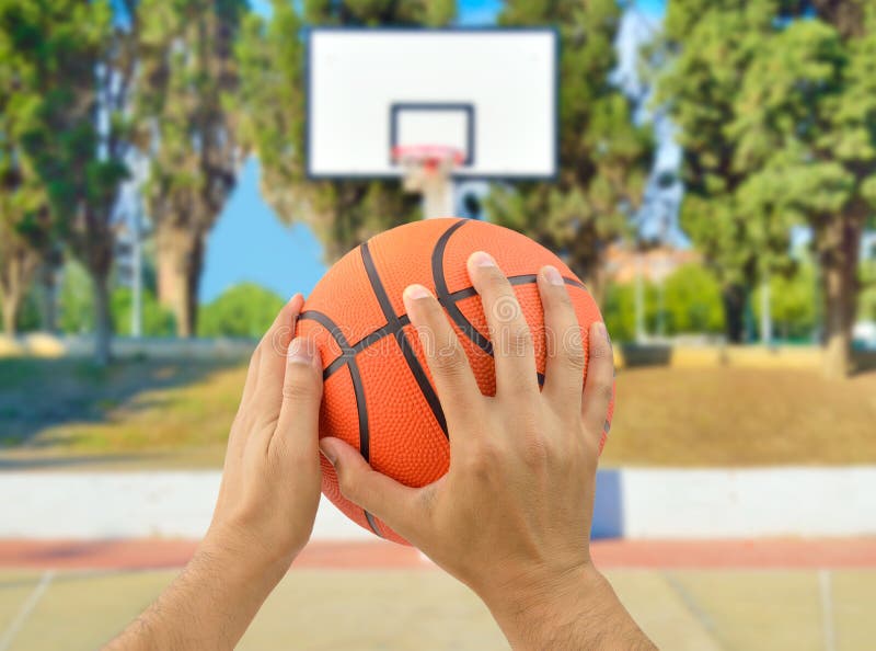 Shot of a Basketball Player Stock Photo - Image of isolated, orange ...