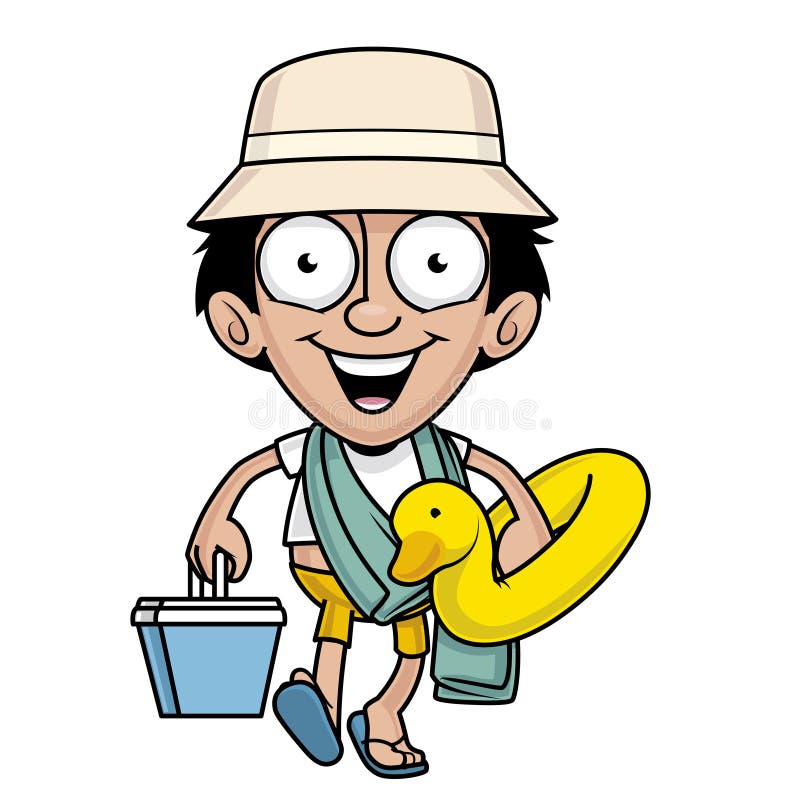 Man in the beach stock vector. Illustration of beach - 152732721