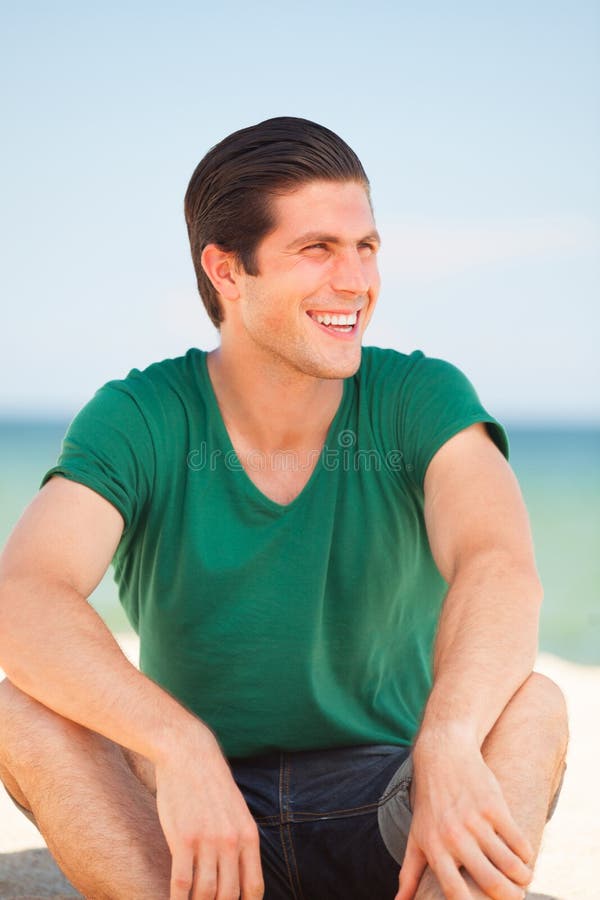 Man at the beach stock image. Image of attractive, person - 31591017