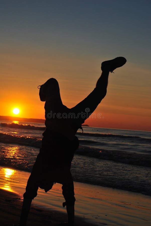 Man on a beach stock image. Image of beach, dexterity - 36348607