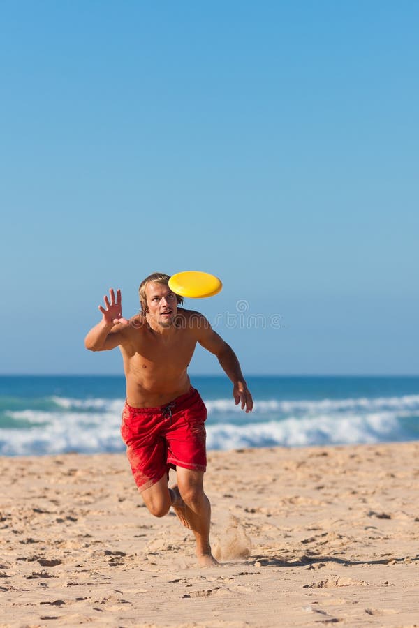 Frisbee At The Beach stock photo. Image of games, perfection - 5207992