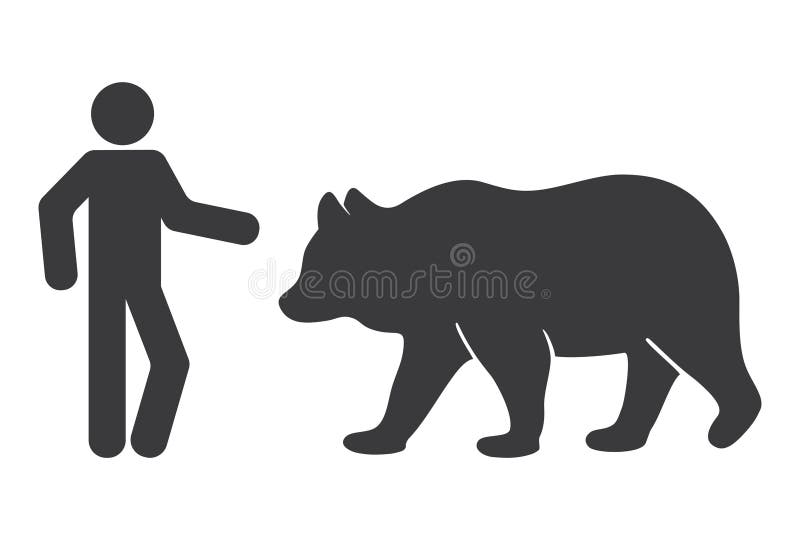 Man with bear stock vector. Illustration of power, isolated - 330520051