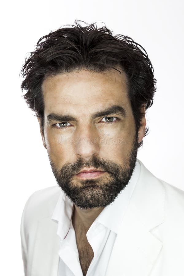 Man with beard stock image. Image of hair, casual, adult - 25080729