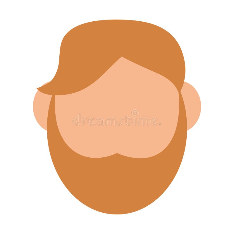 Man faceless head stock illustration. Illustration of beard - 84771497