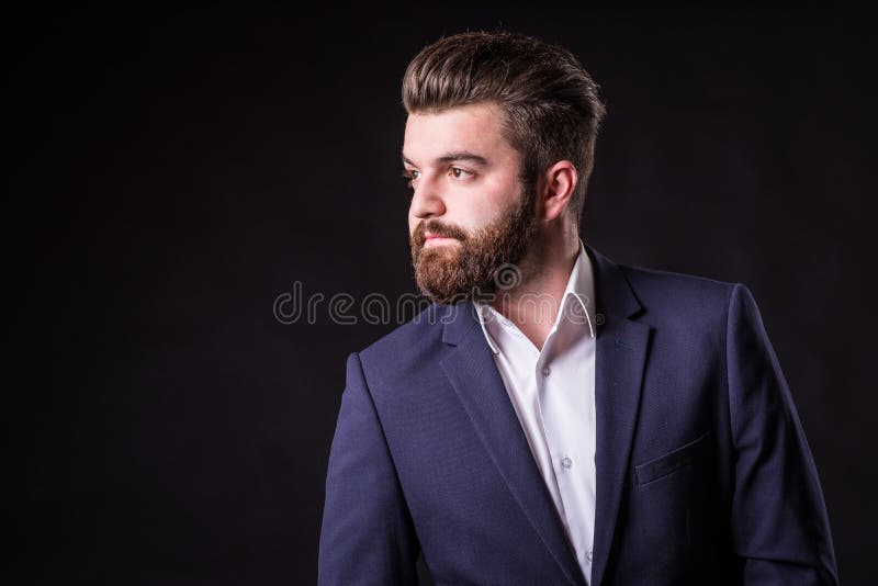 Man with Beard, Color Portrait Stock Image - Image of gentleman ...
