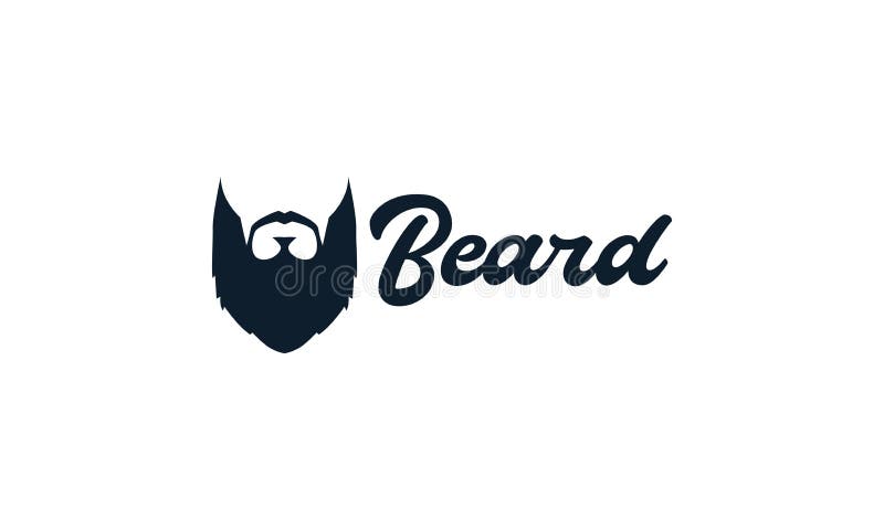 Man Beard Face Old Vintage Logo Vector Icon Design Stock Vector ...