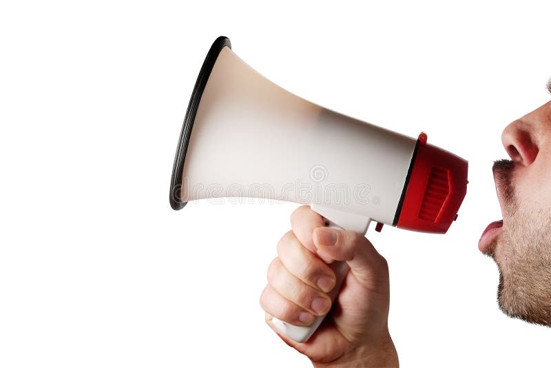 Shouting, Screaming and Portrait of Angry Man in Studio with Anger ...