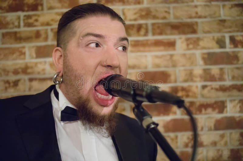 Black Man Microphone Wall Art Stock Photos - Free & Royalty-Free Stock ...