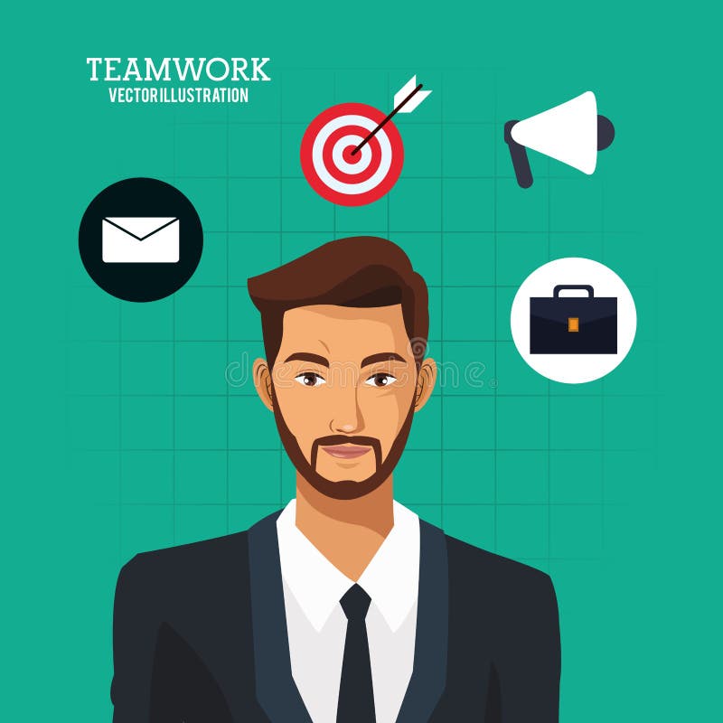 Teamwork Green Dancing People Logo Stock Vector - Illustration of card ...