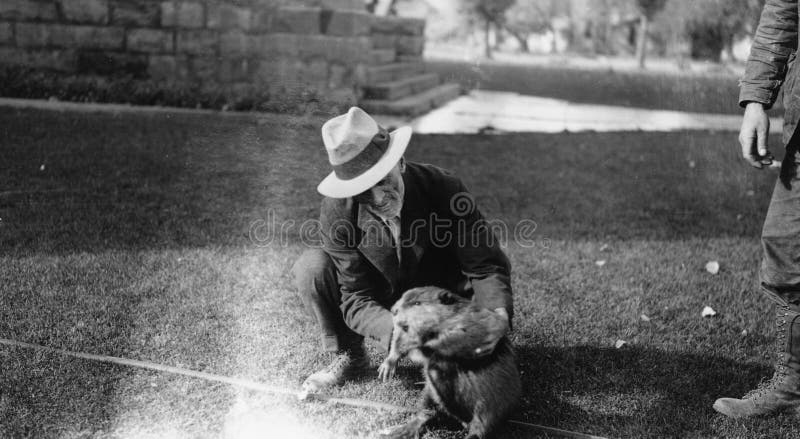 Man With Beaver Picture. Image: 222395457