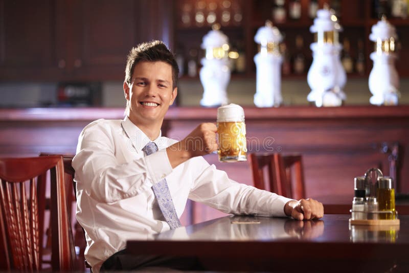 Man with beer stock image. Image of relaxation, lifestyles - 16156077