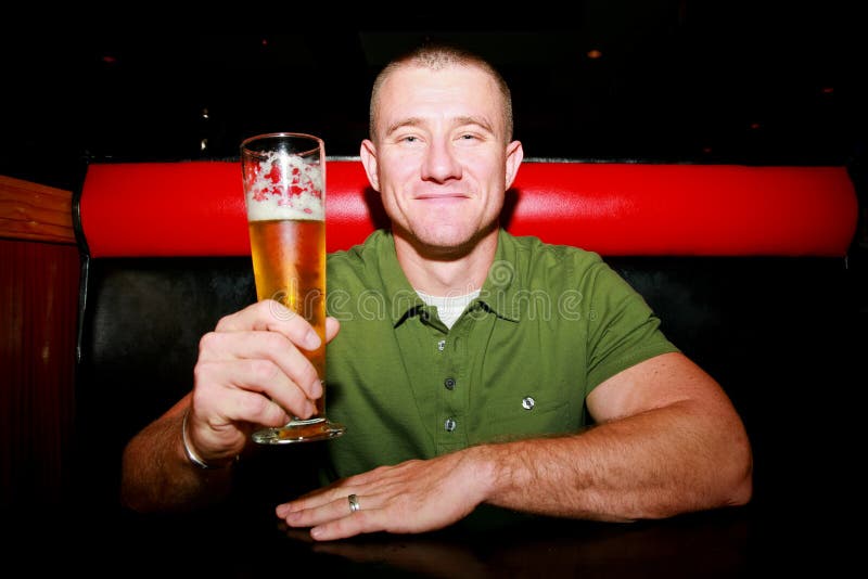 Man with Beer stock photo. Image of relaxing, beer, handsome - 21385462