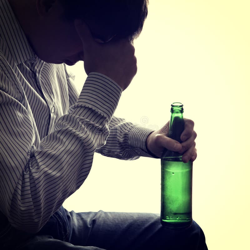 Man with a Beer Bottle stock photo. Image of background - 54260574