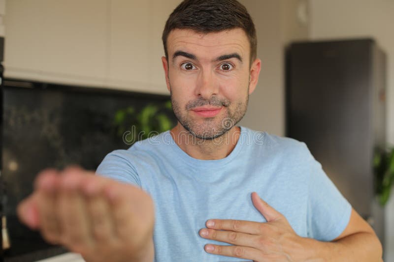 Man Begging for Something with Hand Gesture Stock Image - Image of cash ...