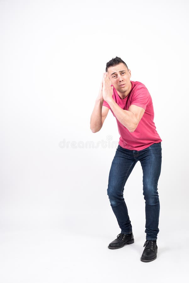 Begging Man Full Body White Background Stock Photos - Free & Royalty ...