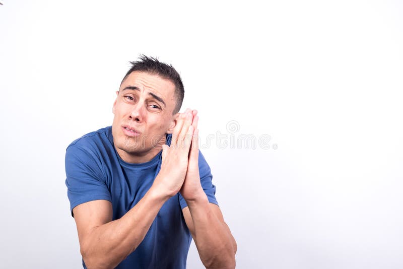 Man begging stock photo. Image of white, pray, implore - 178684288