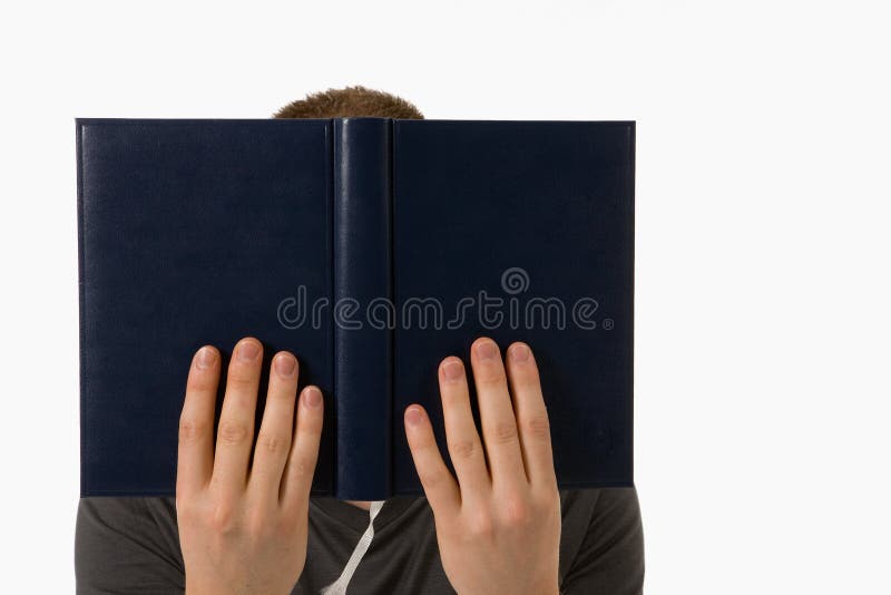 Man behind book stock image. Image of bookworm, cognition - 1199127