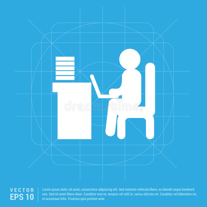 Person Behind Computer Icon Stock Illustrations – 841 Person Behind ...