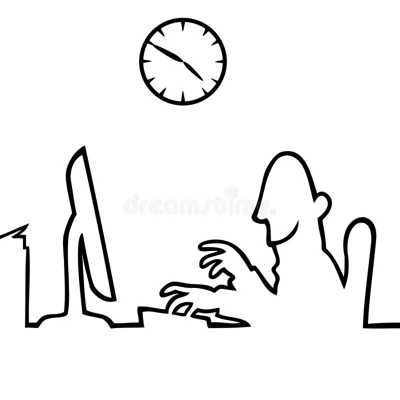 Person Behind Computer Stock Illustrations – 2,918 Person Behind ...