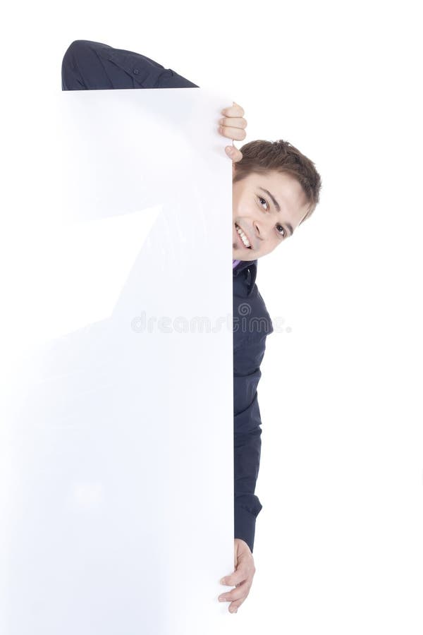 Man Behind a Presentation Paper Stock Image - Image of business ...
