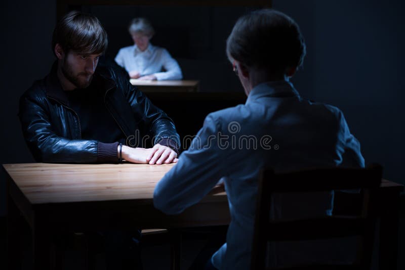 Man Being Questioned by Police Stock Image - Image of dangerous, search ...