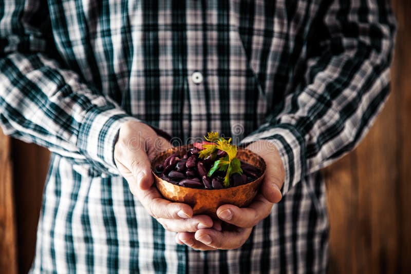 Man with benas stock image. Image of board, party, tapas - 137216043