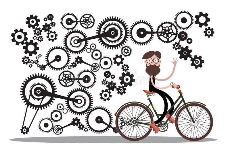 Bicycle cogs stock illustration. Illustration of cycling - 22080417