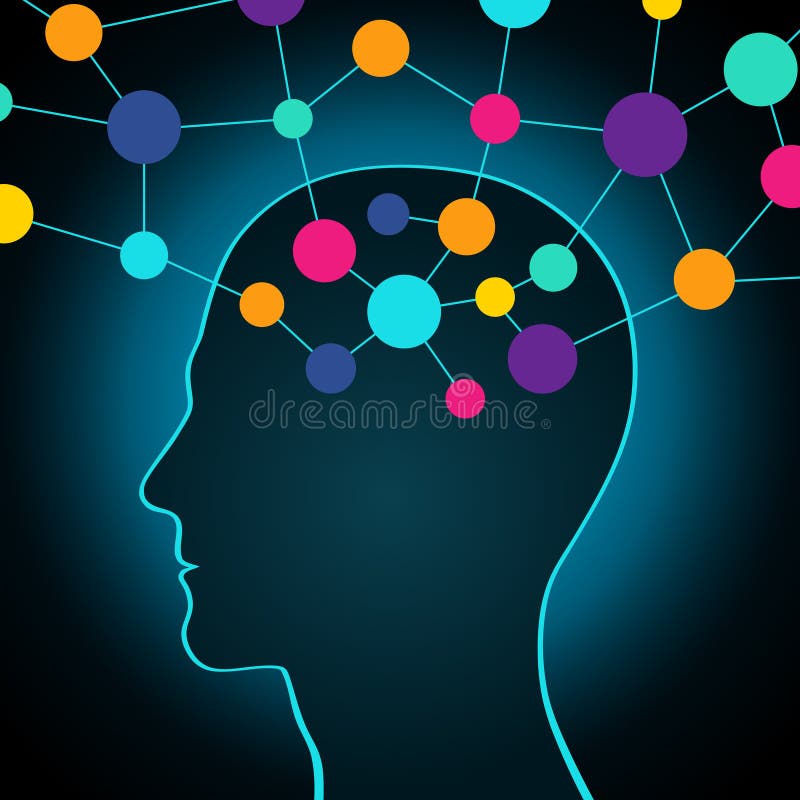 Man and Big Data, Communication, Contacts, Business. Global Network in ...