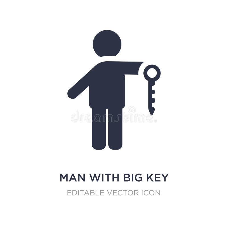 3D man with a key stock illustration. Illustration of image - 17939729