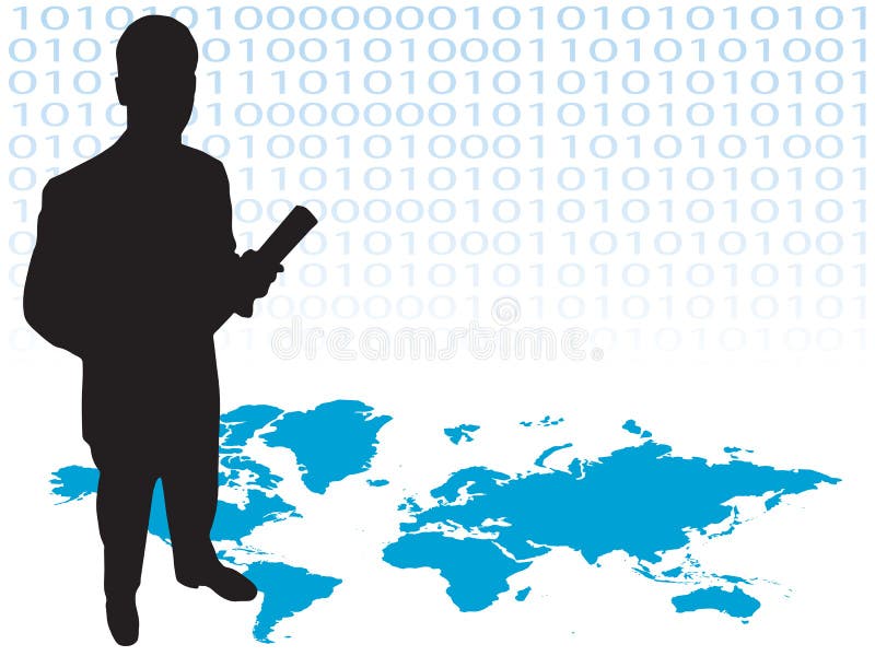 Binary world stock illustration. Illustration of blur - 1776802