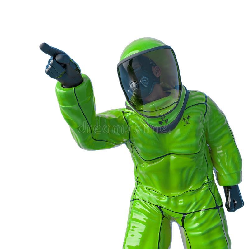 Man in a Biohazard Suit is Yelling Meme Stock Illustration ...