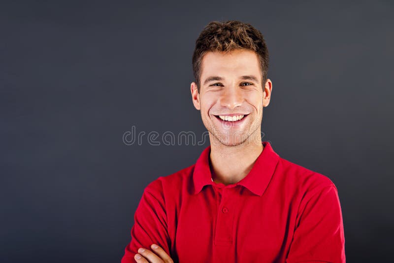 Man on black background stock image. Image of confident - 28662547
